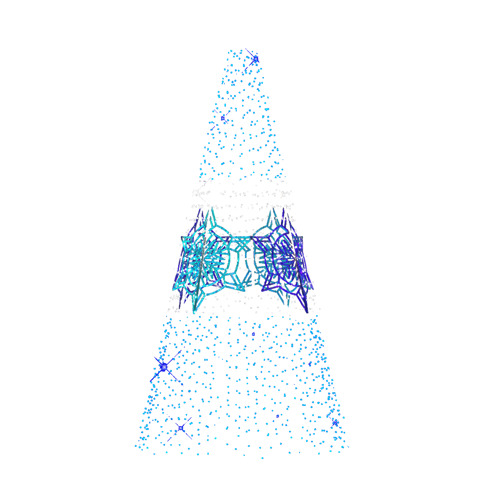 Snowflake Tree in Pure/Blue - 9.84ft – Artistic Holiday Designs