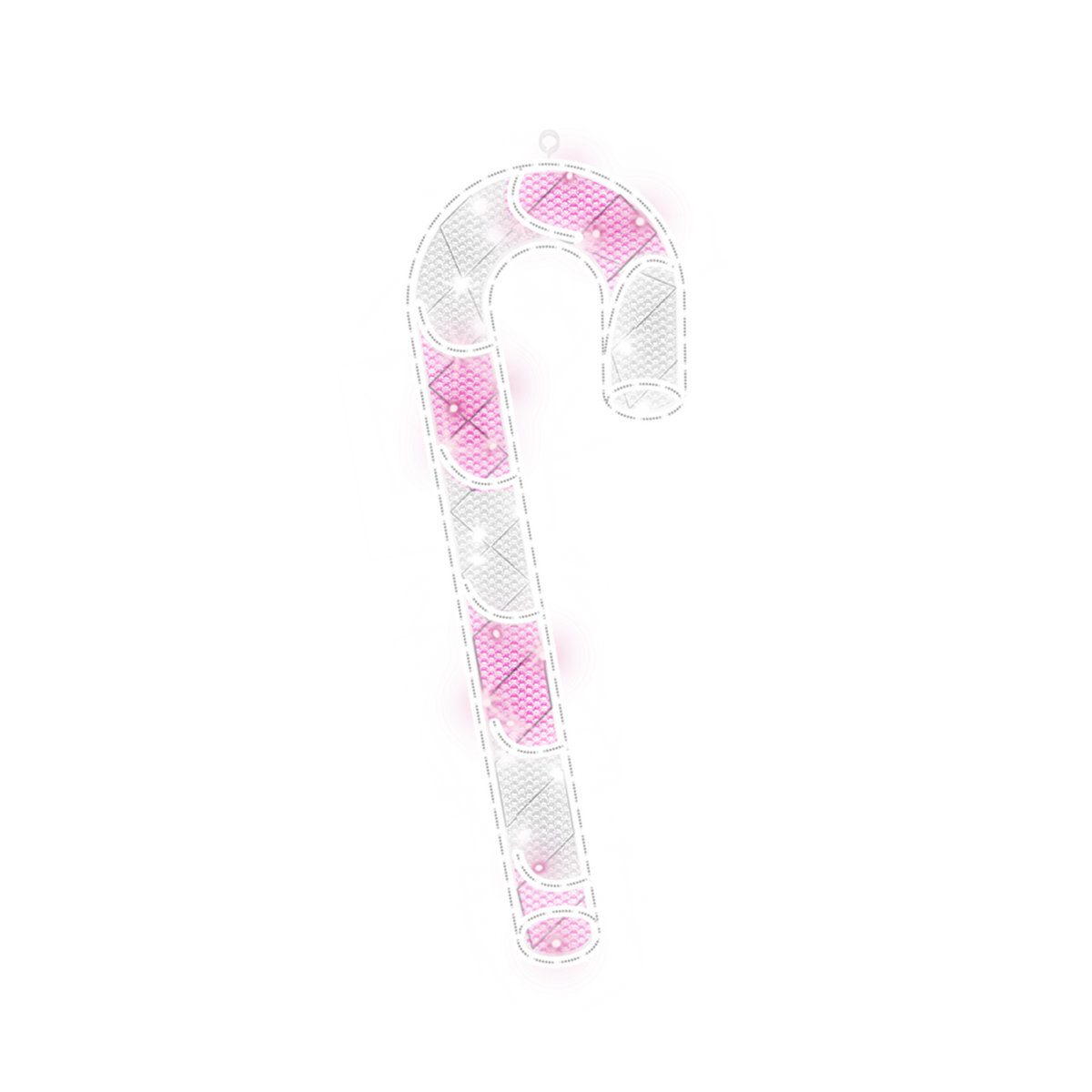 2D Pink Candy Cane
