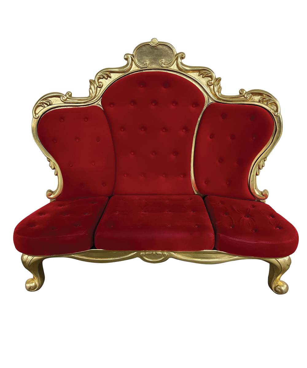 Large Plush Santa Bench