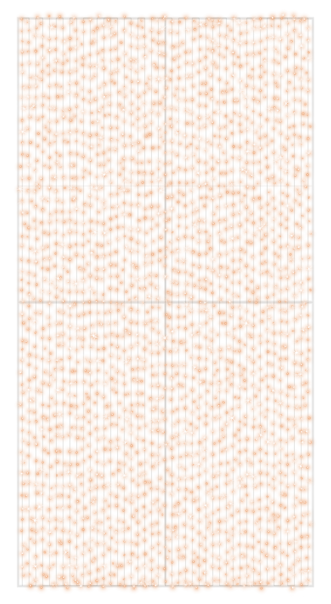 Lighted End-Cap Panel Wall – Warm White -8.53ft L