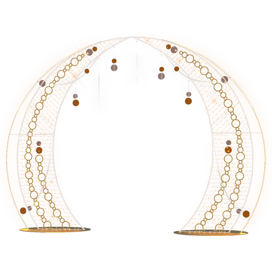 e-deco 2D Champagne Arch - 13.12ft