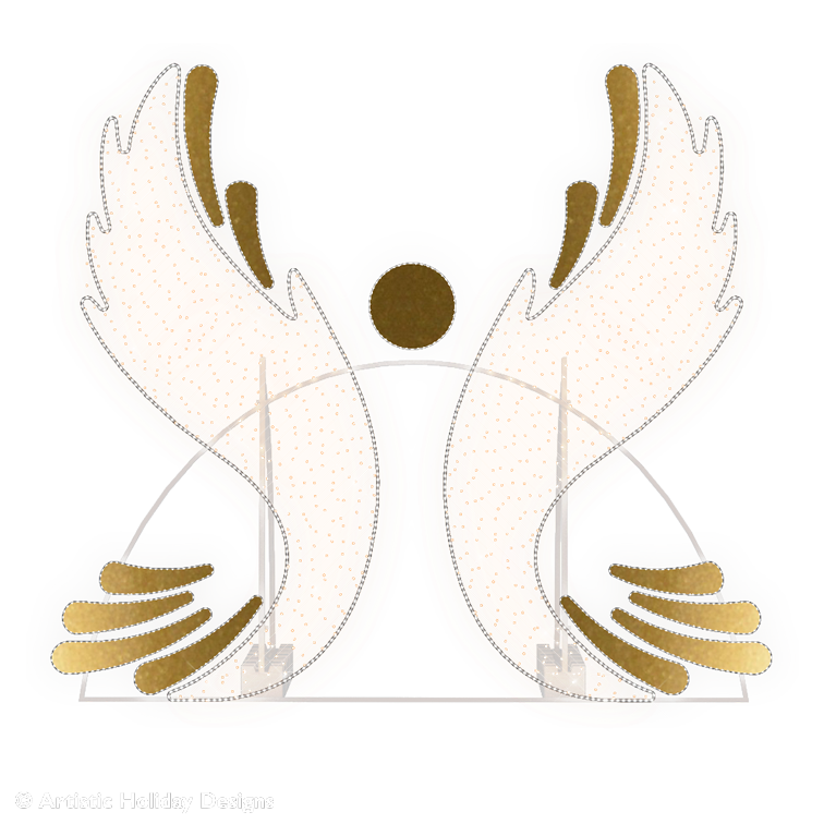 2D Angel Photo Booth Display - 4.92ft
